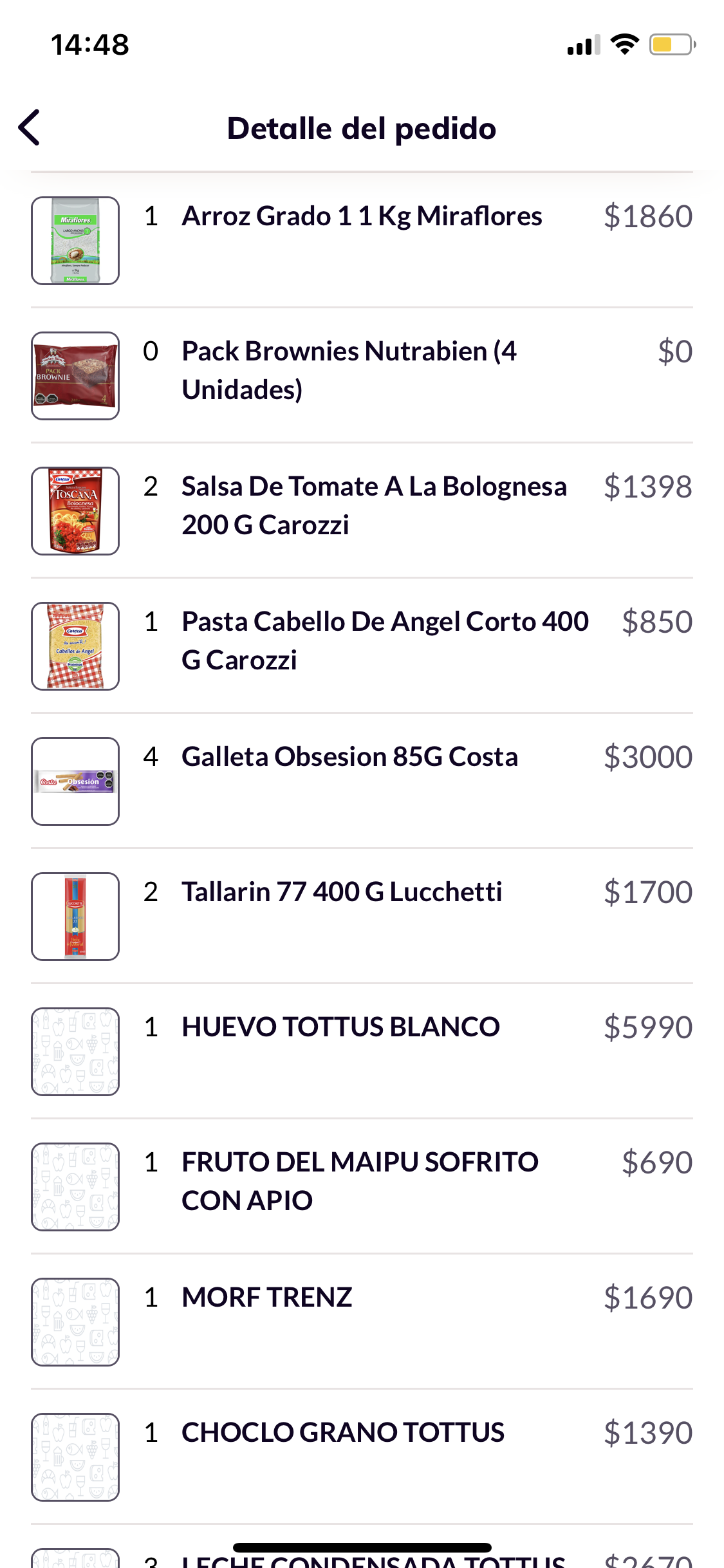 Tottus - Los Precios De La Página De Pedidos Ya Sale Un Valor Y Luego ...