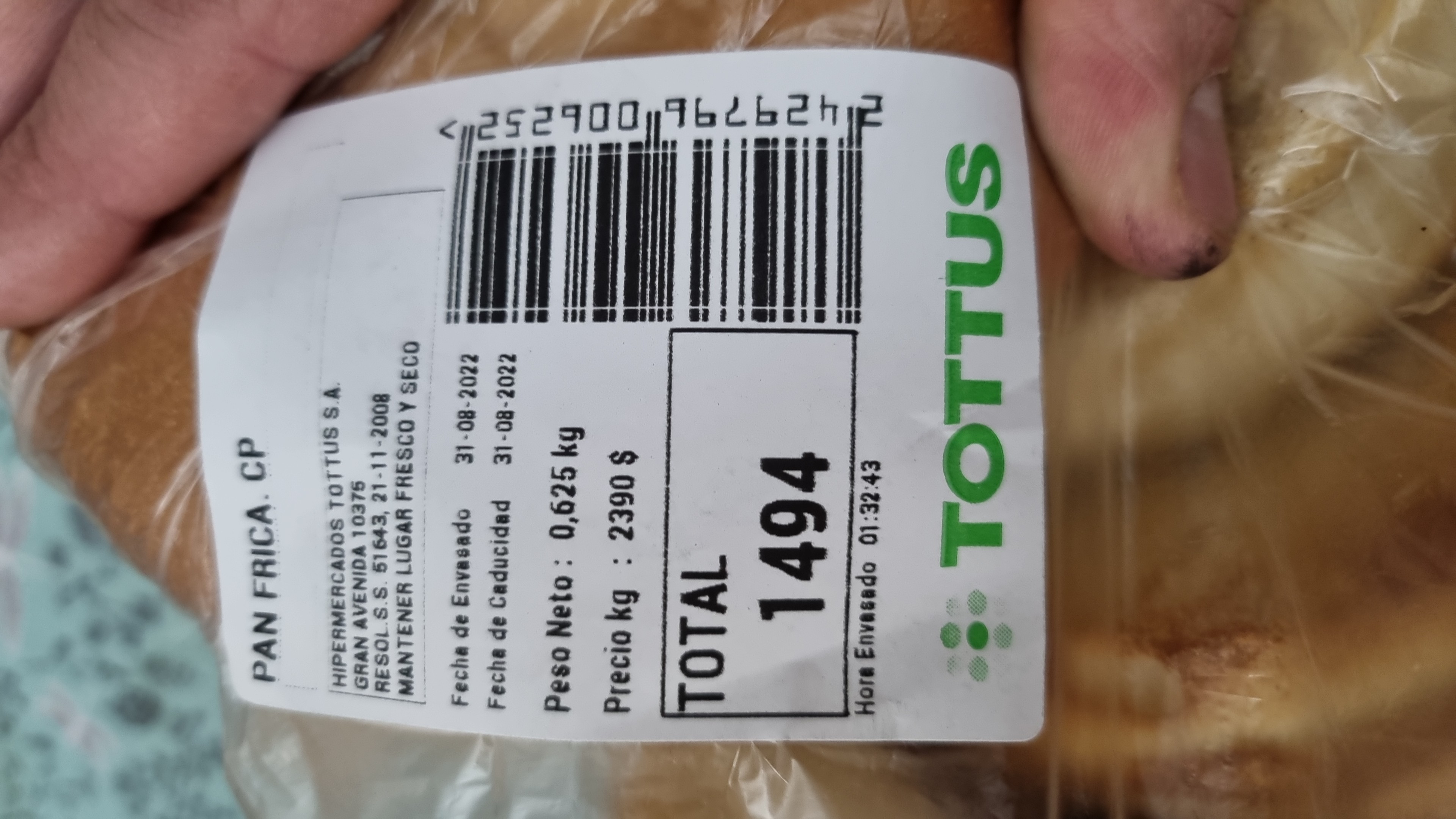 Supermercados Tottus - El Microrobo En La Boleta De Tottus | RECLAMOS.CL
