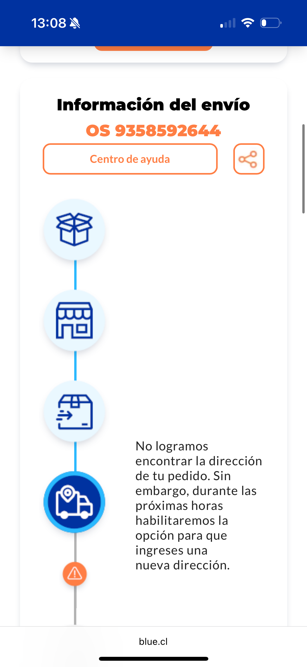Blue Express - Producto No Entregado En Fecha - Problema Resuelto ...