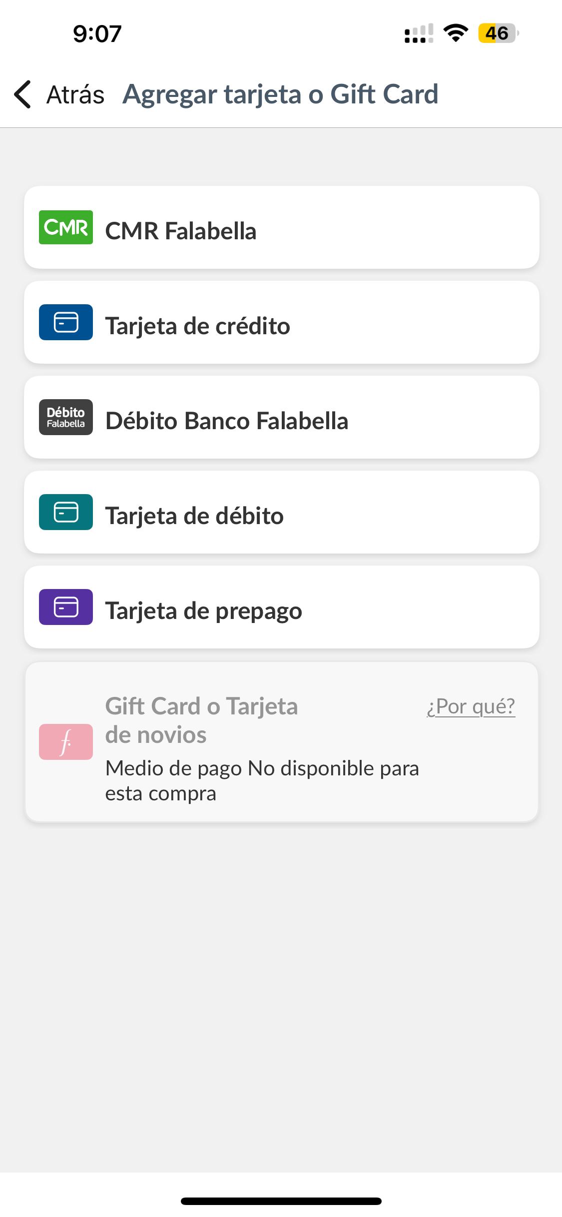 Falabella.com - Gift Card | RECLAMOS.CL
