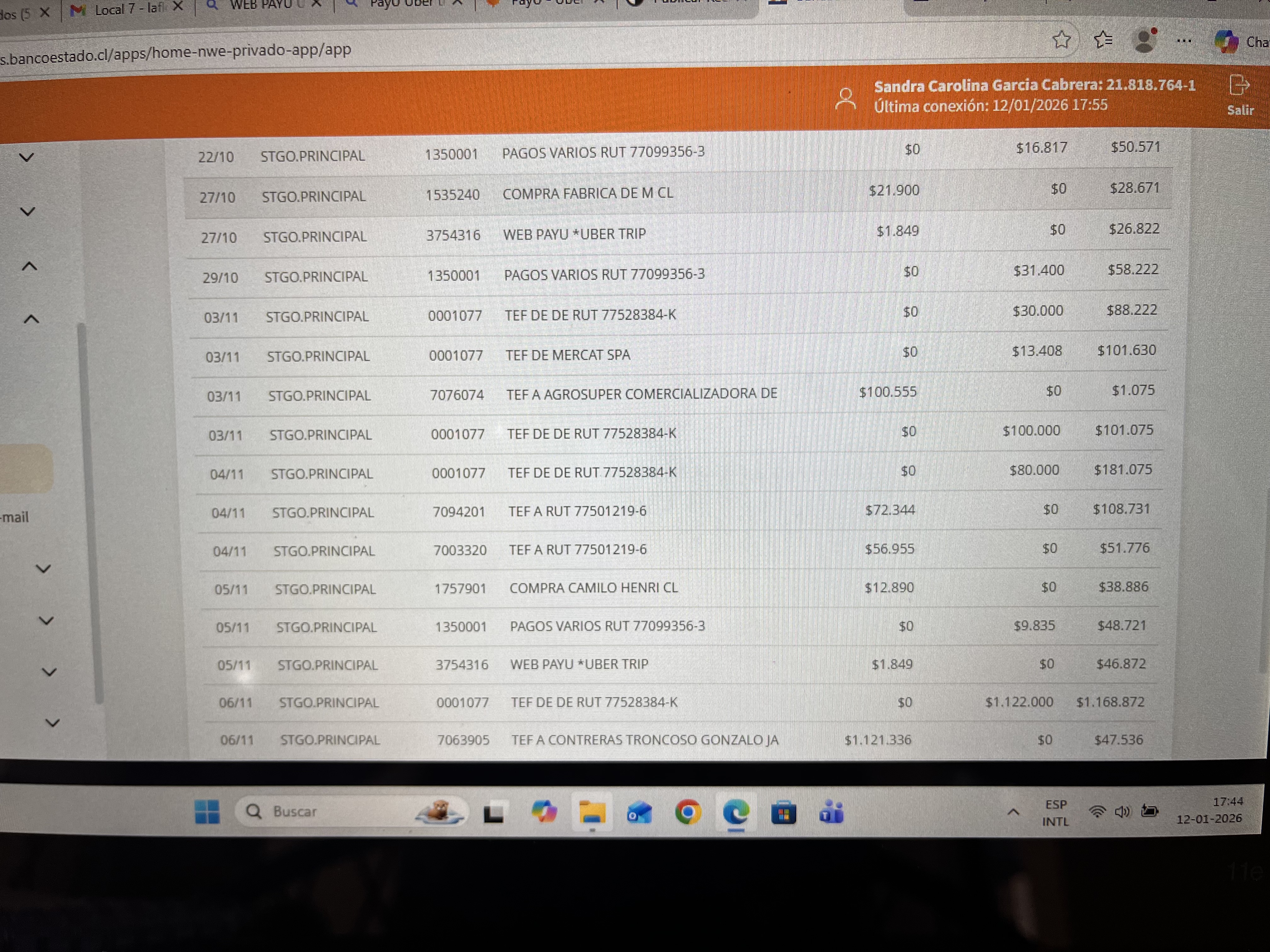 &Web Payu Uber Trip& - Cobros Indebidos | RECLAMOS.CL