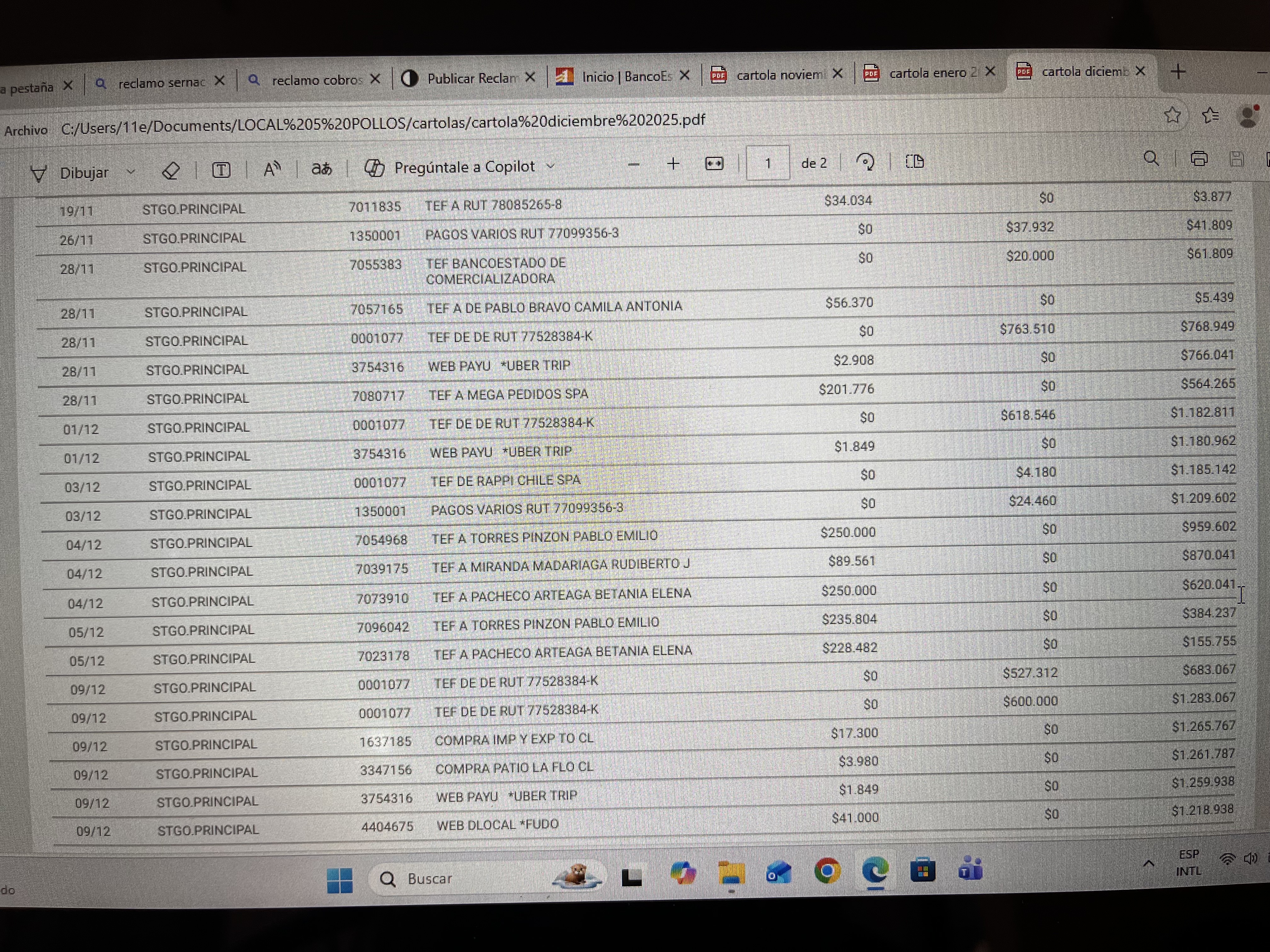 &Web Payu Uber Trip& - Cobros Indebidos | RECLAMOS.CL
