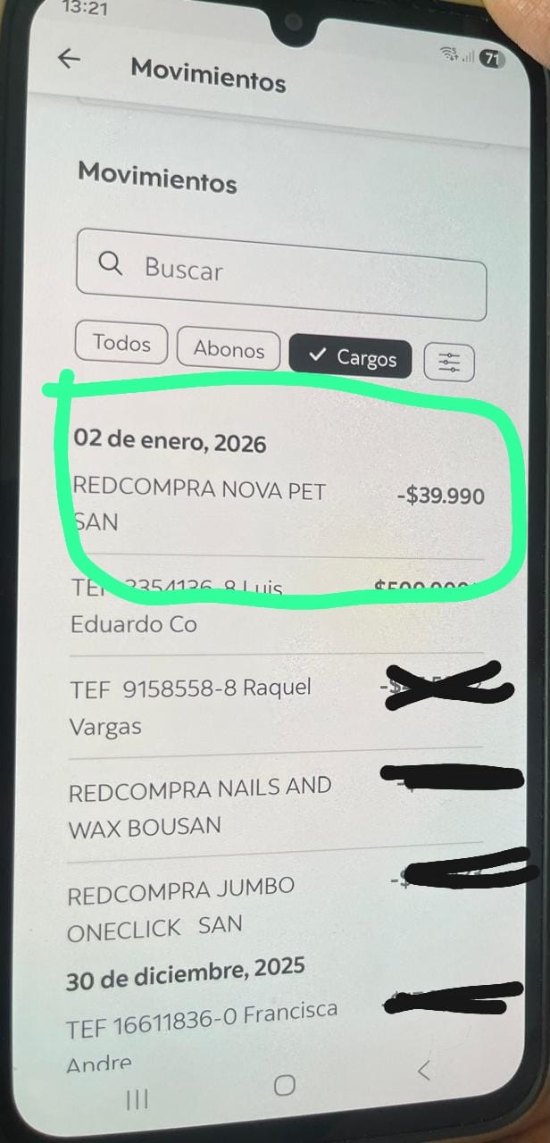 Khipu - Transferencia No Realizada | RECLAMOS.CL