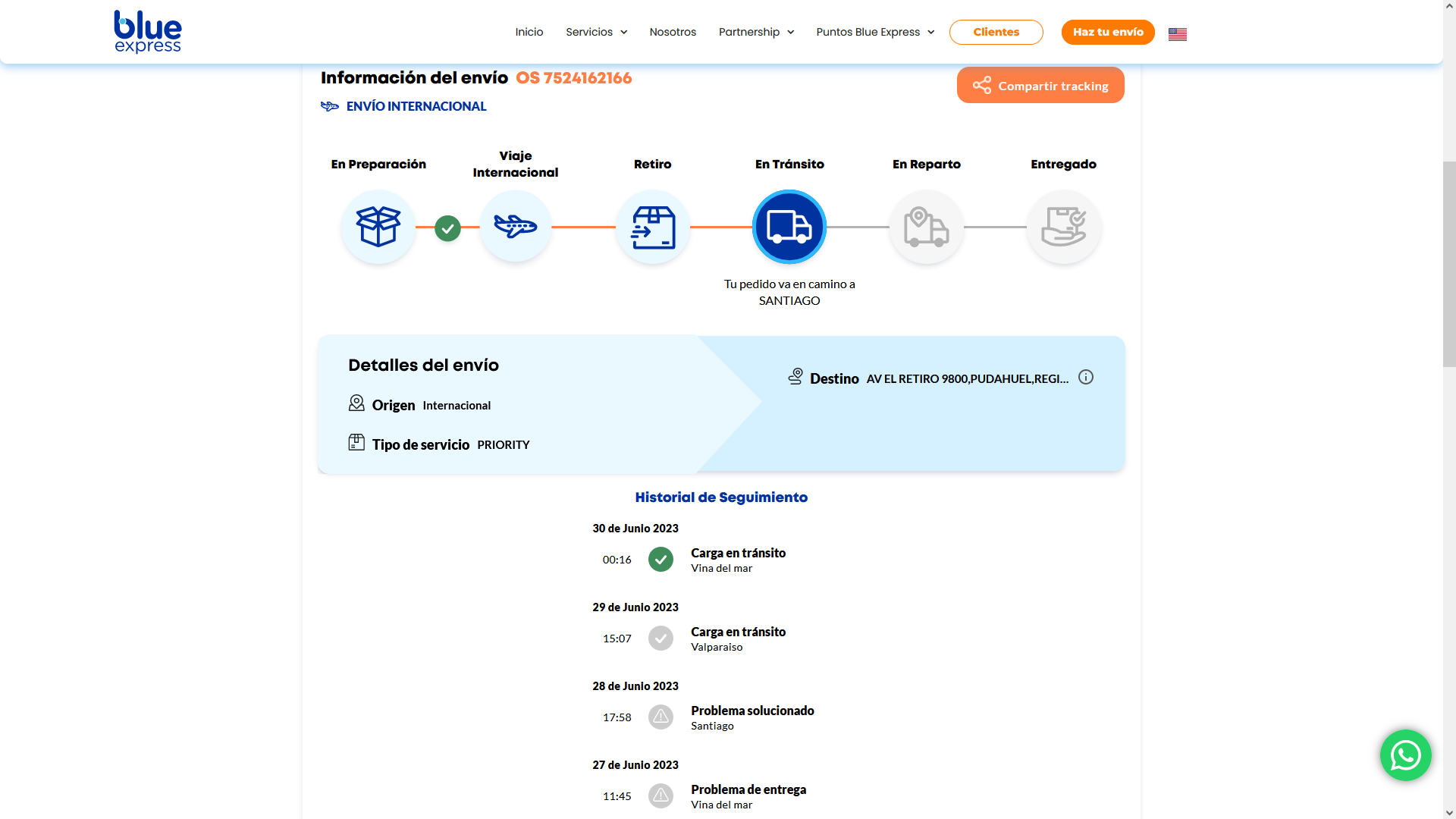 Bluexpress - Se Niegan A Entregar Paquete | RECLAMOS.CL