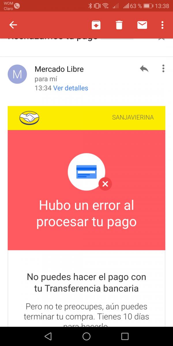 Mercado Libre - Error De. La. Pagina Y Descontaron Mi. Dinero. De La ... Mercado Libre - Error De. La. Pagina Y Descontaron Mi. Dinero. De La ...