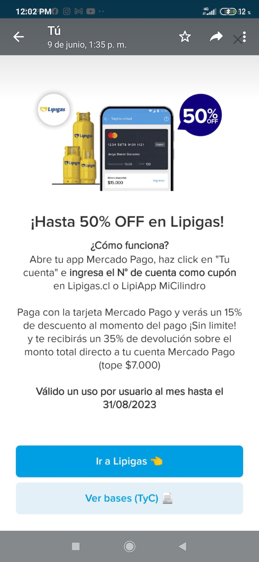 Mercado Pago - No Devuelven El Dinero De Sus Promociones | RECLAMOS.CL