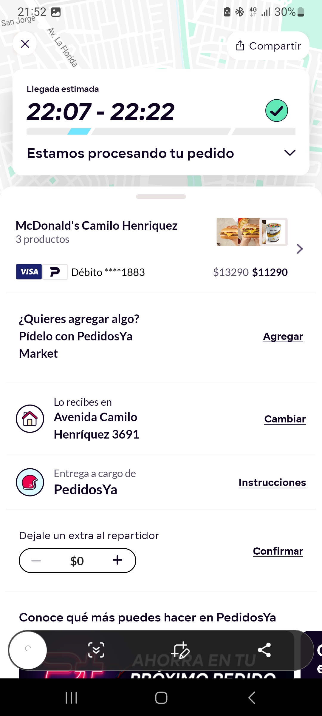 Pedidos Ya - Pedido Cobrado Y No Entregado | RECLAMOS.CL