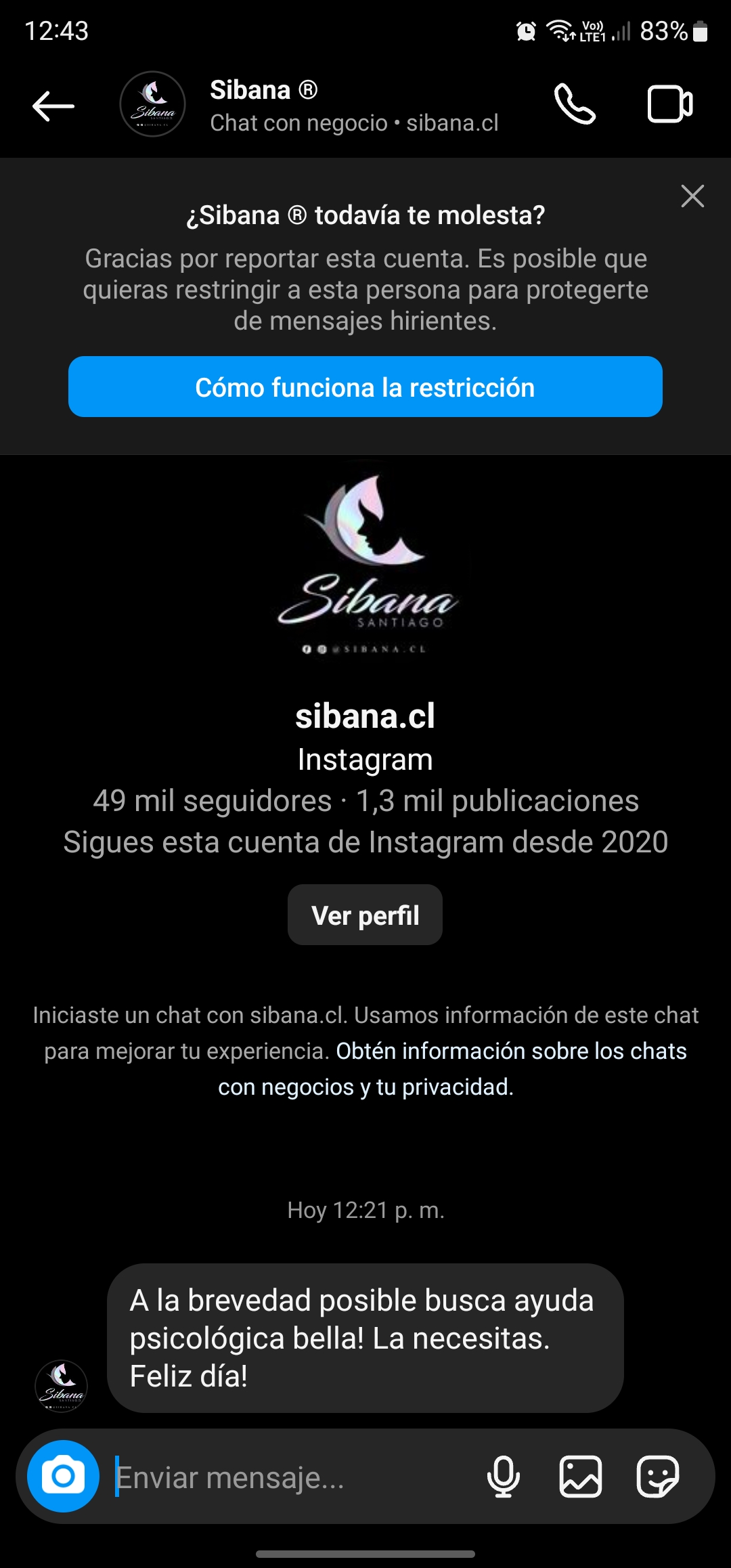 Sibana.cl - Agresión Verbal Y Psicológica | RECLAMOS.CL