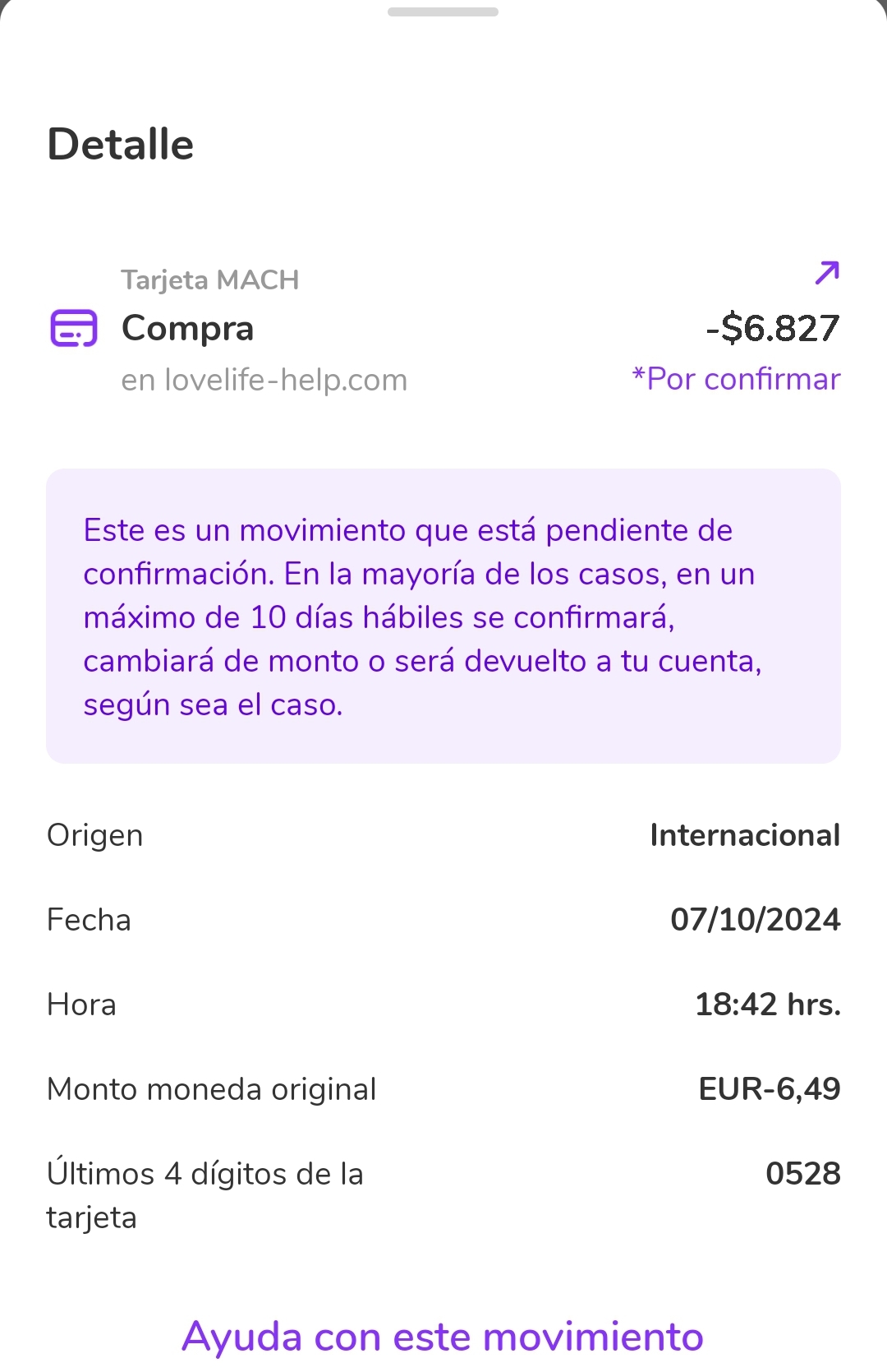 Mach - App Mach Bci (Extraño Movimiento Del Cual Desconozco) | RECLAMOS.CL
