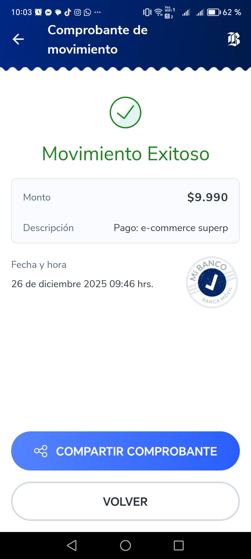 E Commerce Superp - Cobro Indebido | RECLAMOS.CL