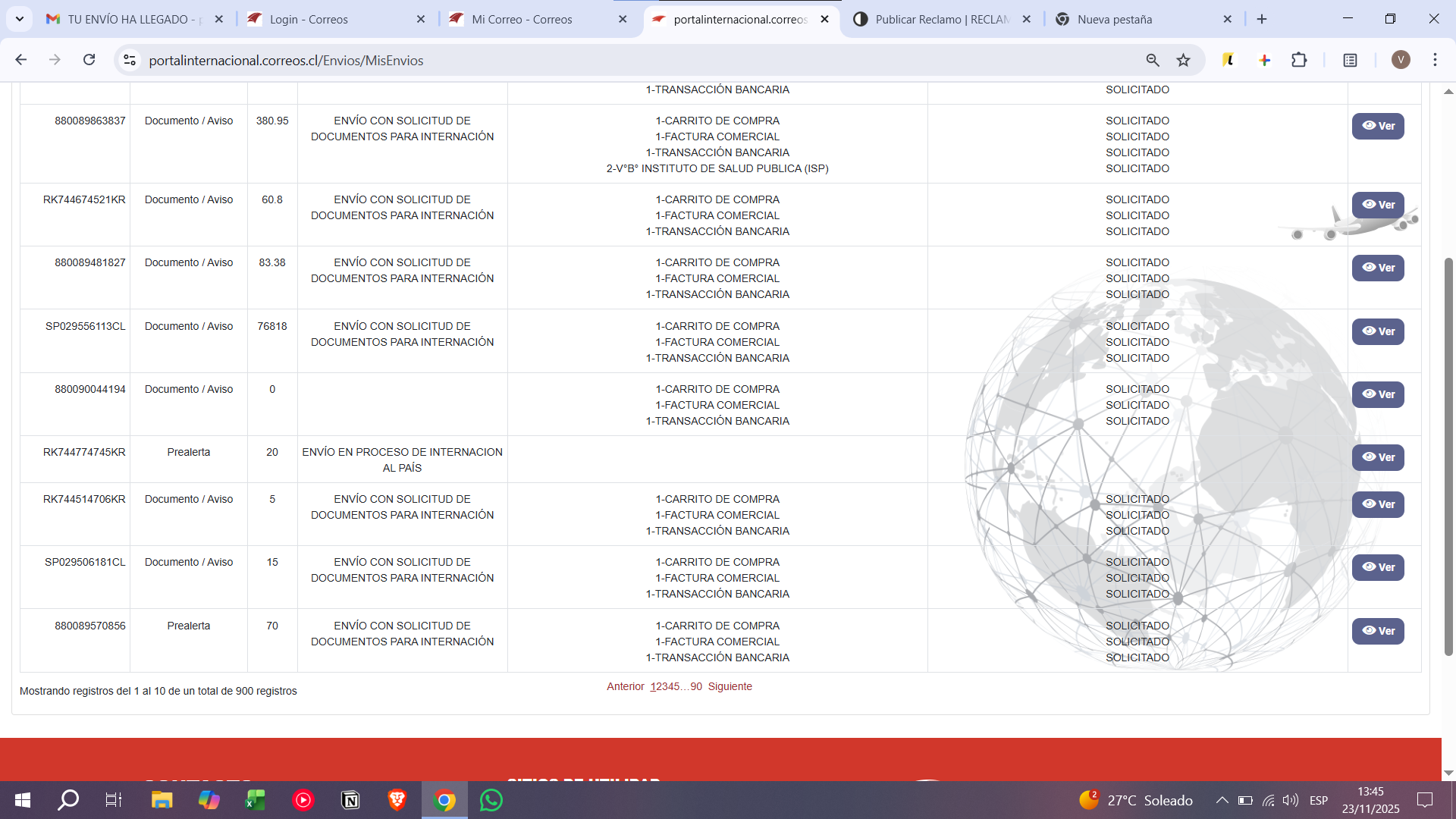 Correos De Chile - La Pagina Web No Me Deja Subir Los Documentos Por ...
